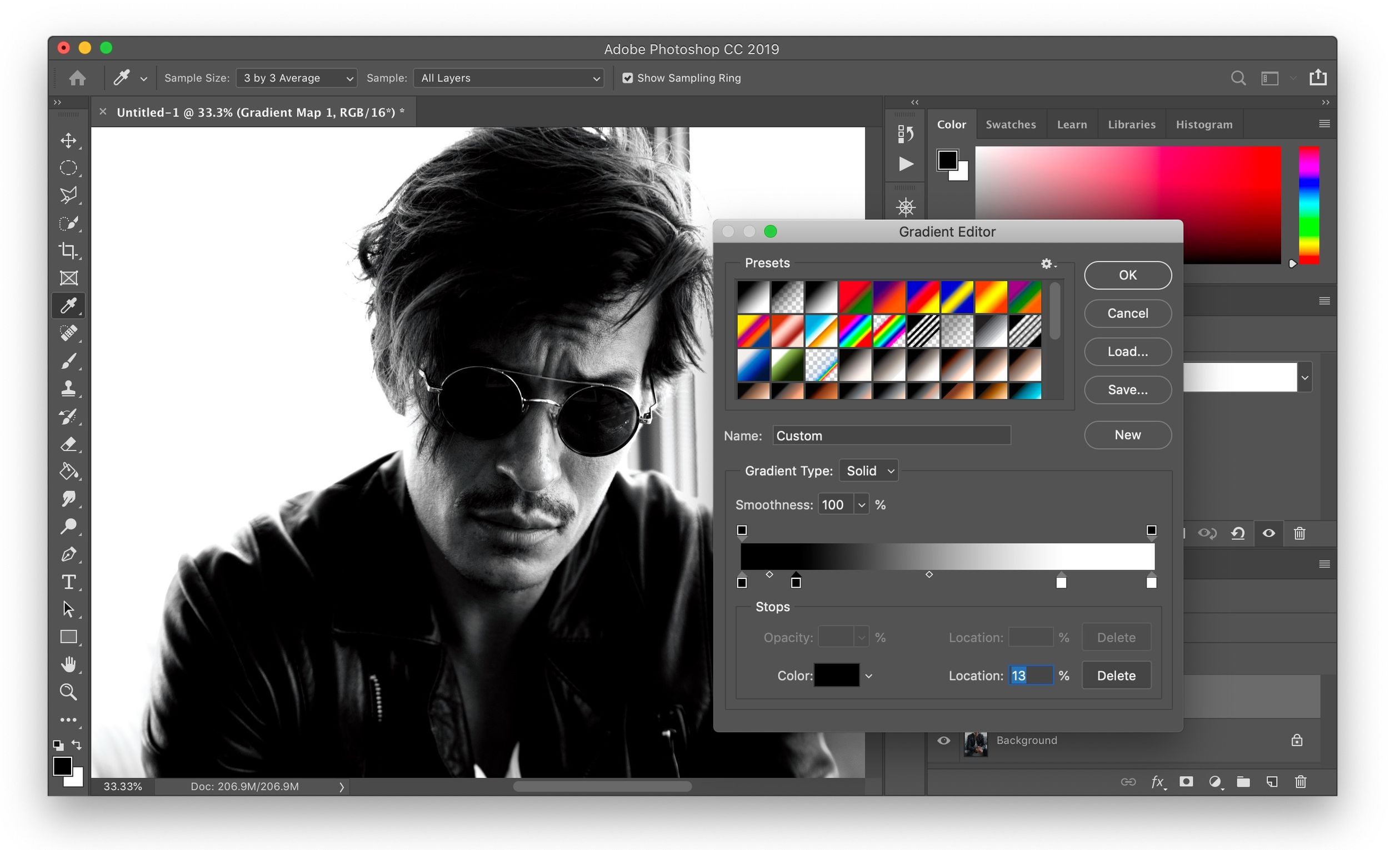 Using the Photoshop Gradient Map Adjustment for High-Contrast Black ...