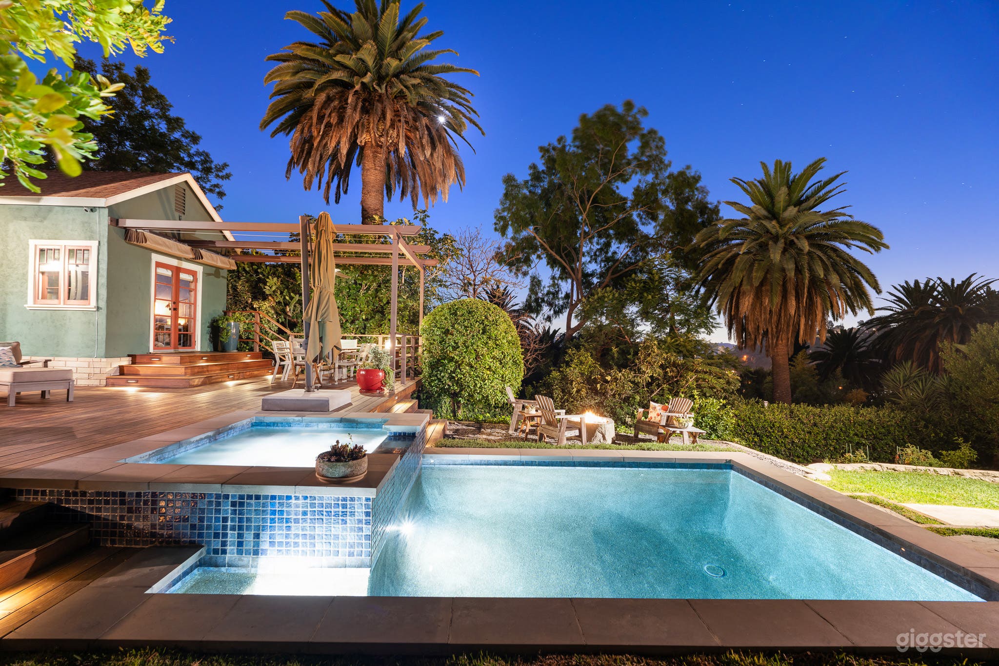 Highland Park Skyline View Home with Pool & Deck | Film Location LA