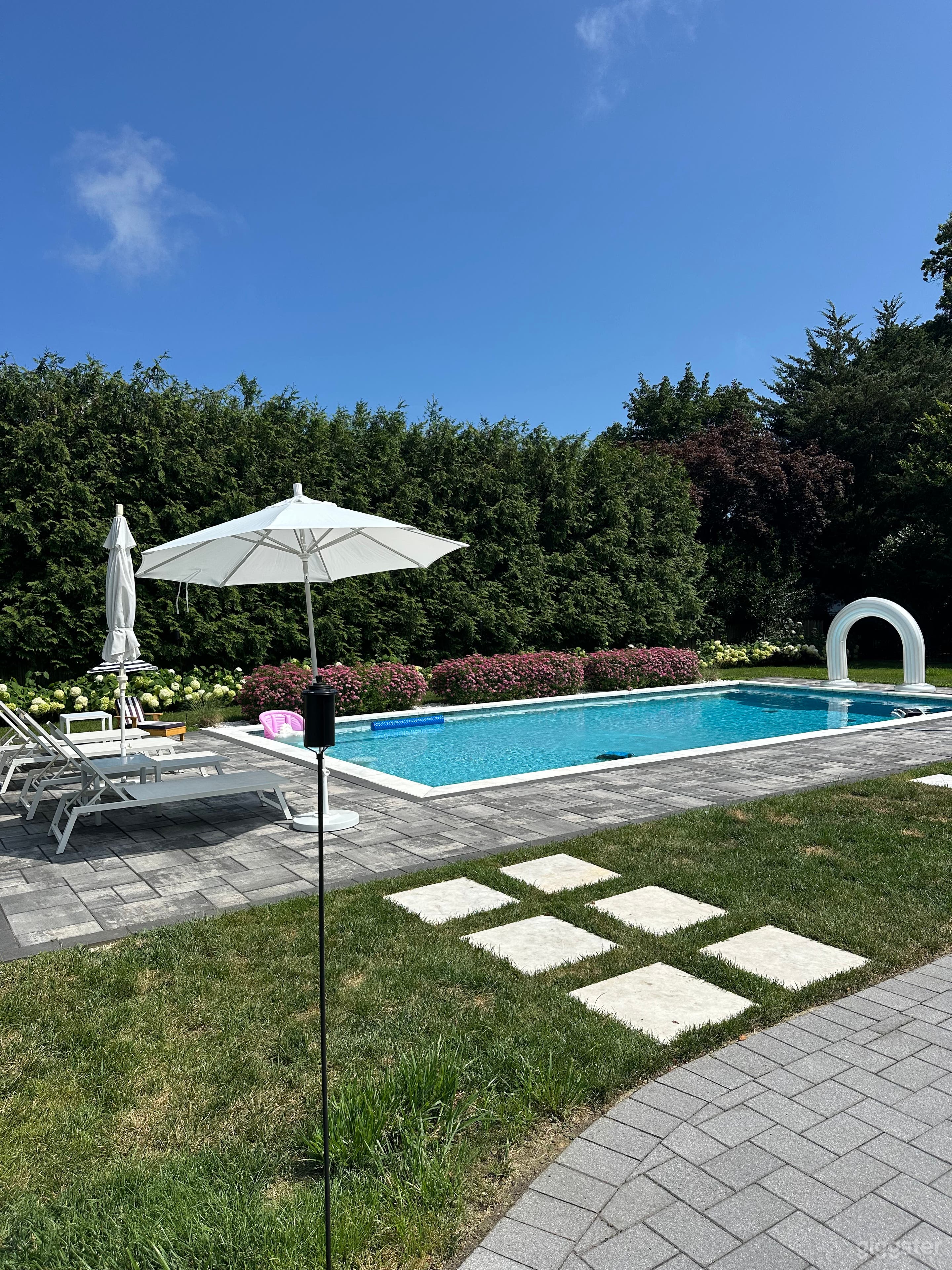 Jersey Shore Backyard + Pool Oasis | Rent this location on Giggster