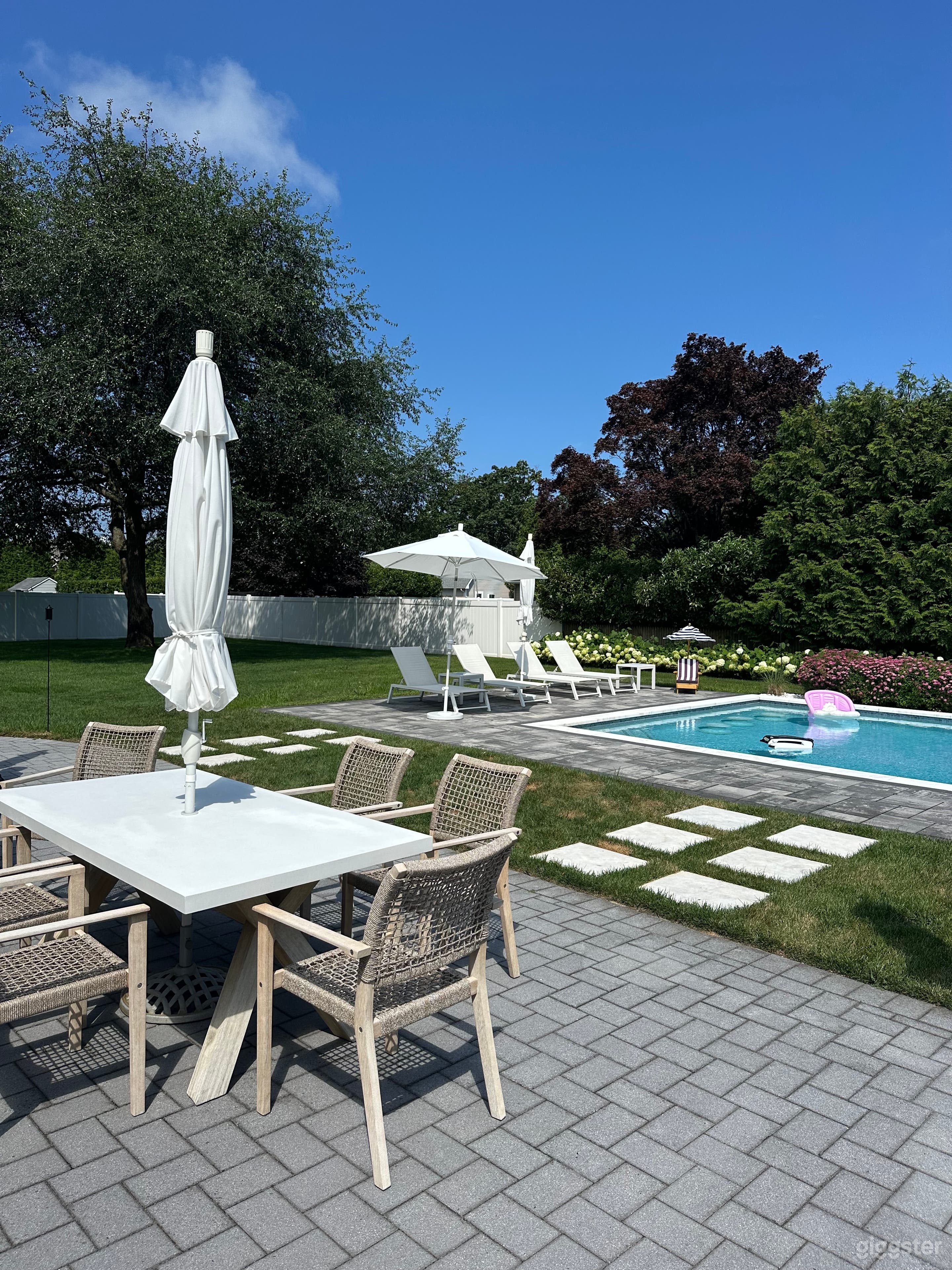 Jersey Shore Backyard + Pool Oasis | Rent this location on Giggster
