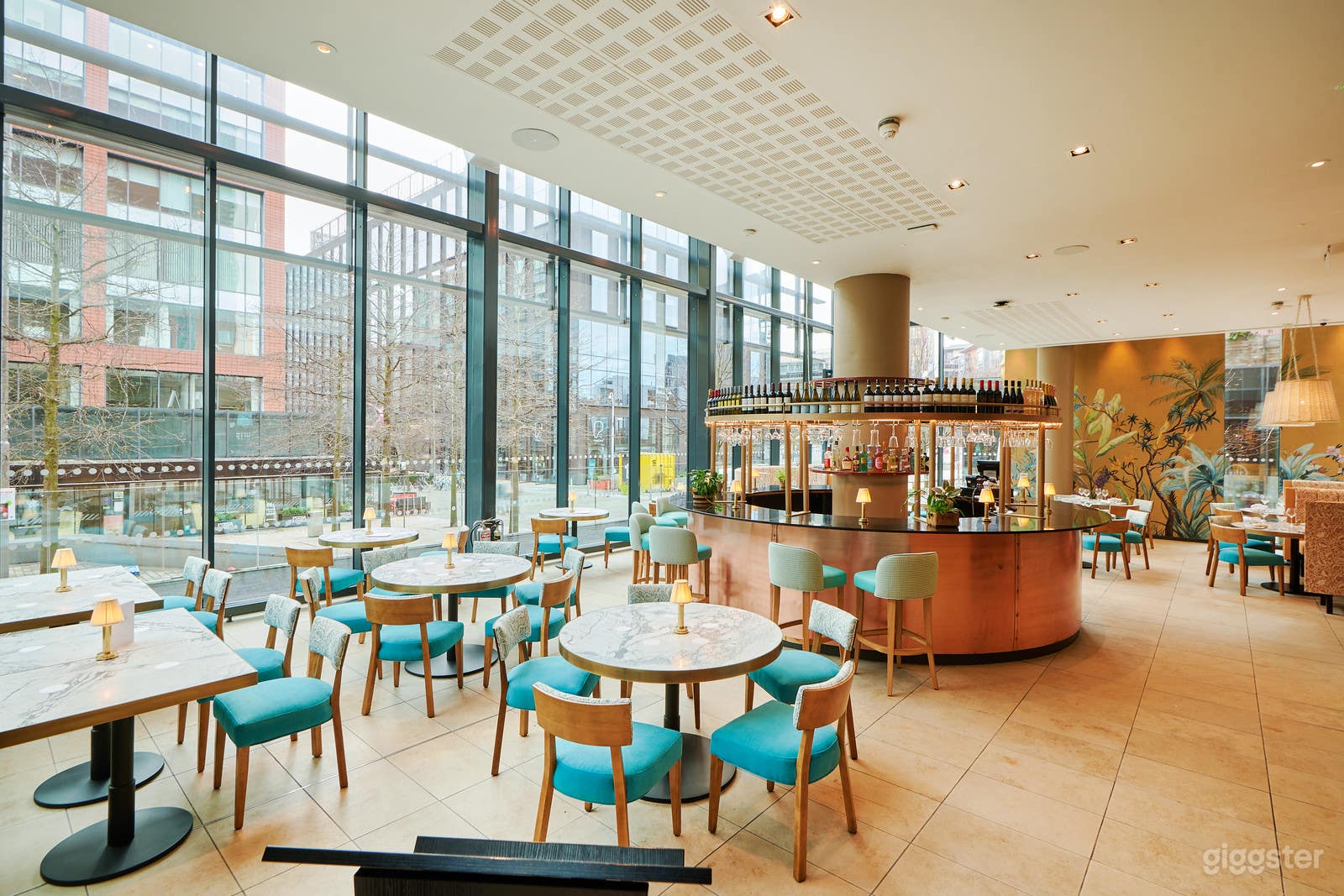 Light, Open Premium Restaurant with Terrace & Curtained Bar | Rent this ...