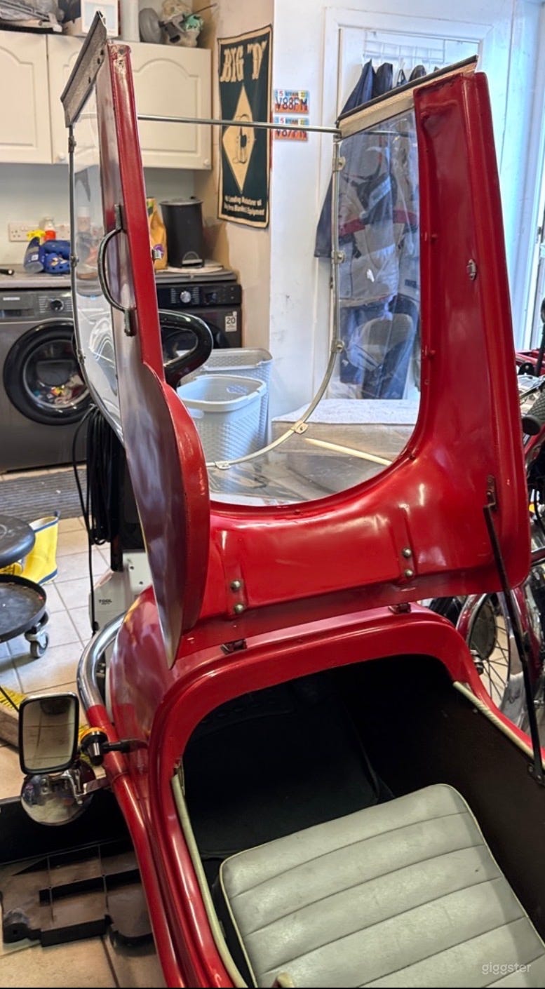 1958 BSA super rocket with two seat side car | Rent this location on ...