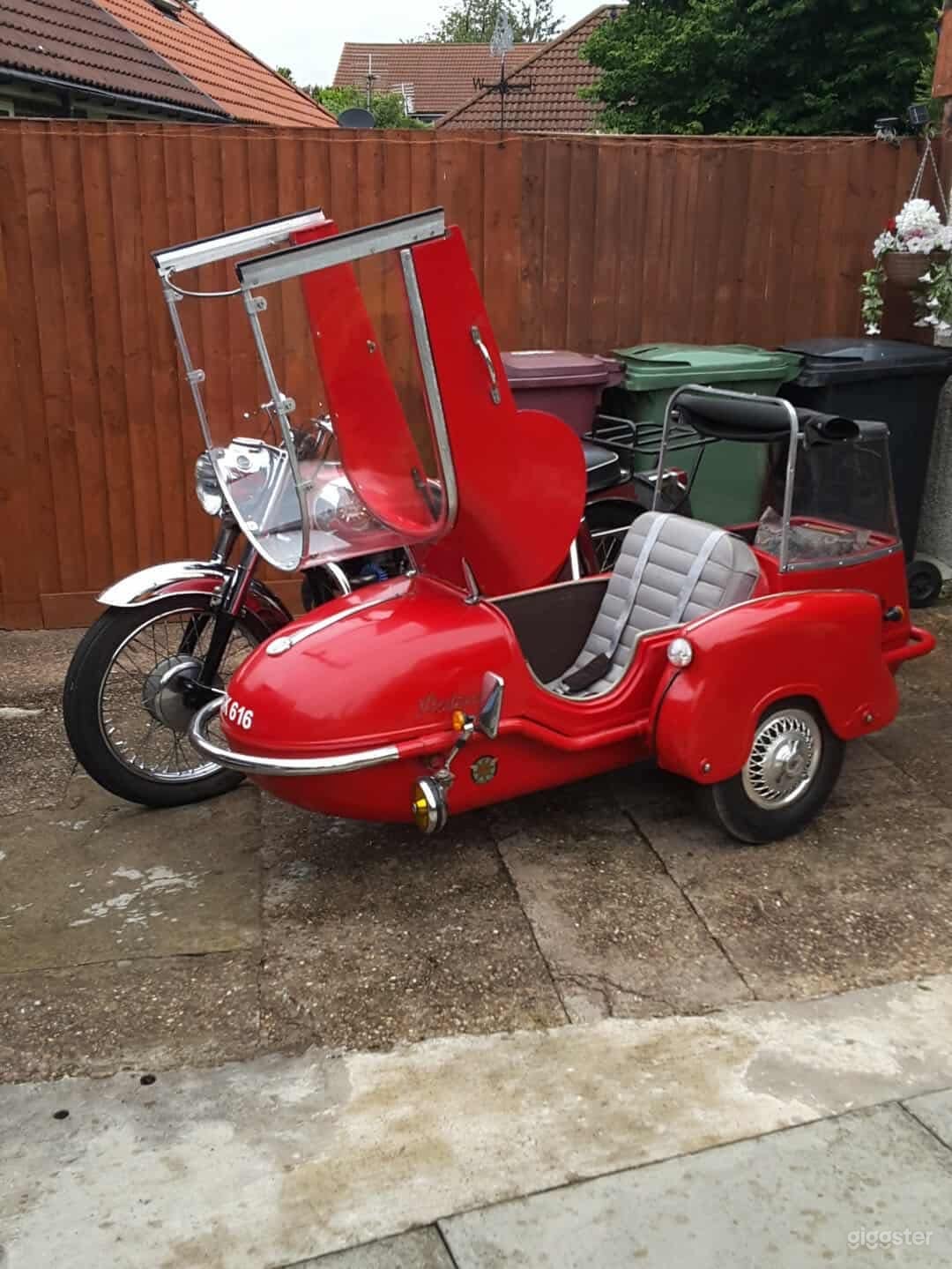 1958 BSA super rocket with two seat side car | Rent this location on ...
