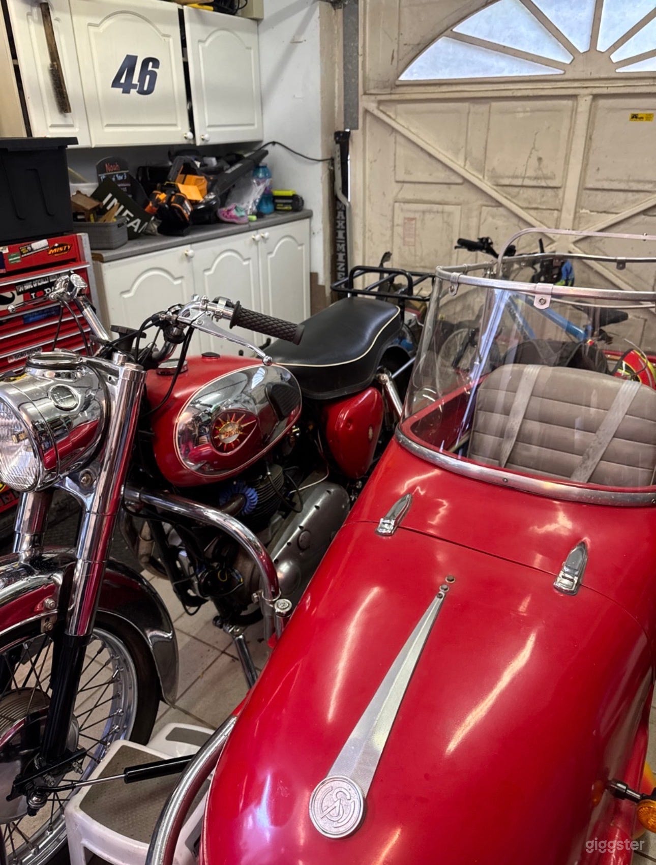 1958 BSA super rocket with two seat side car | Rent this location on ...