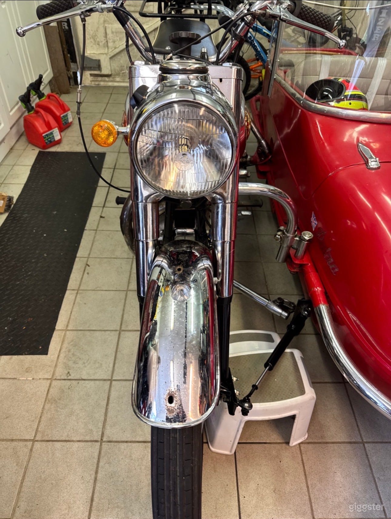 1958 BSA super rocket with two seat side car | Rent this location on ...