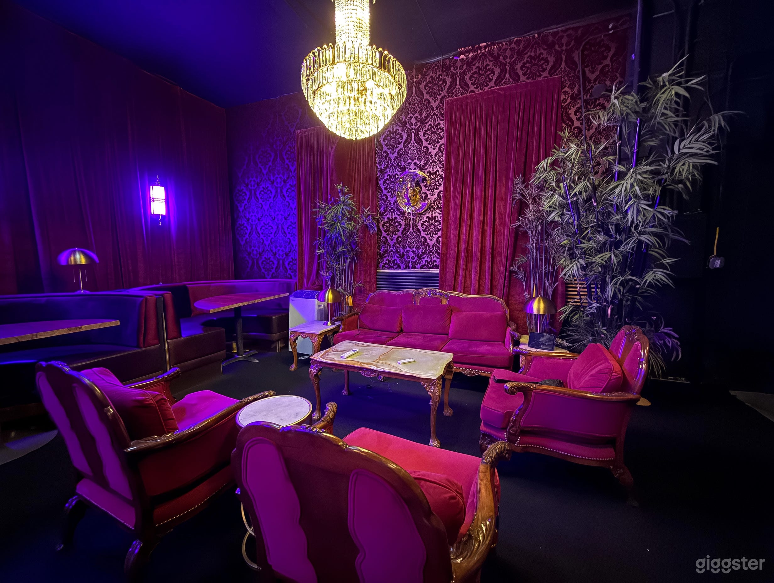 Red Bar Restaurant Lounge Night Club Standing Sеt | Rent this location ...
