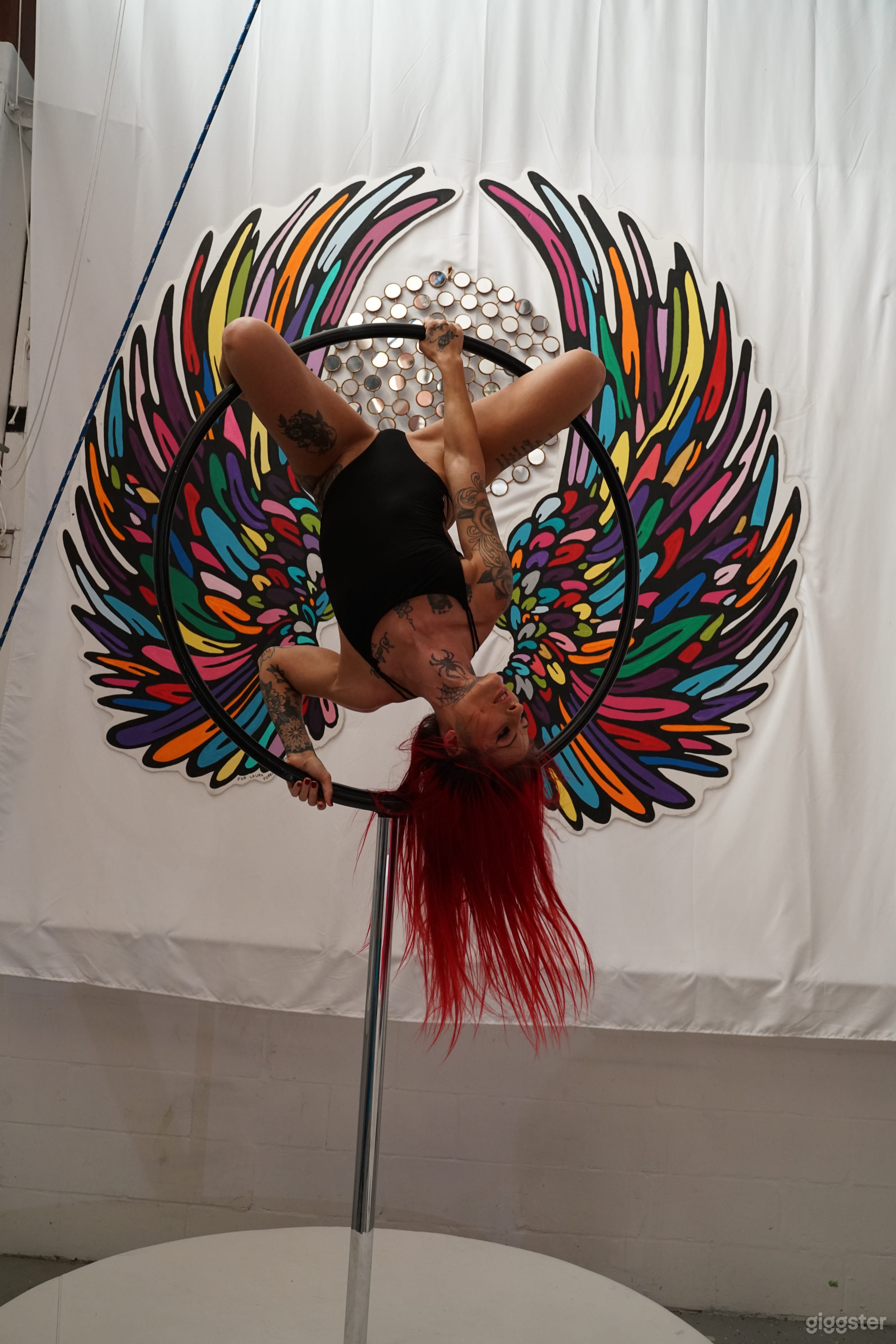 Colorful Wings & Lollipop Lyra/ Aerial Hoop/ Pole/ Rigging | Rent this ...