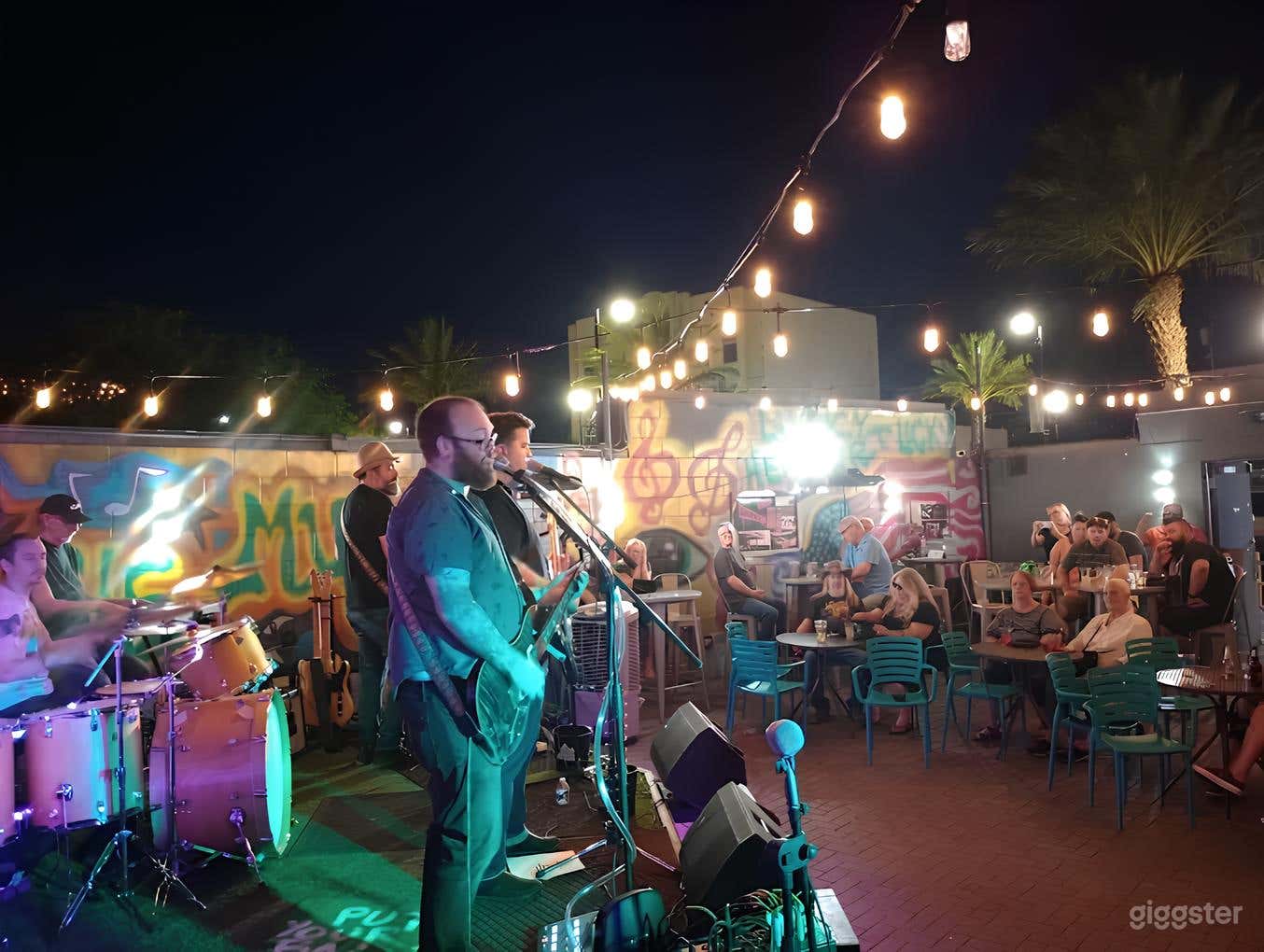 Outdoor Patio for Live Music | Rent this location on Giggster