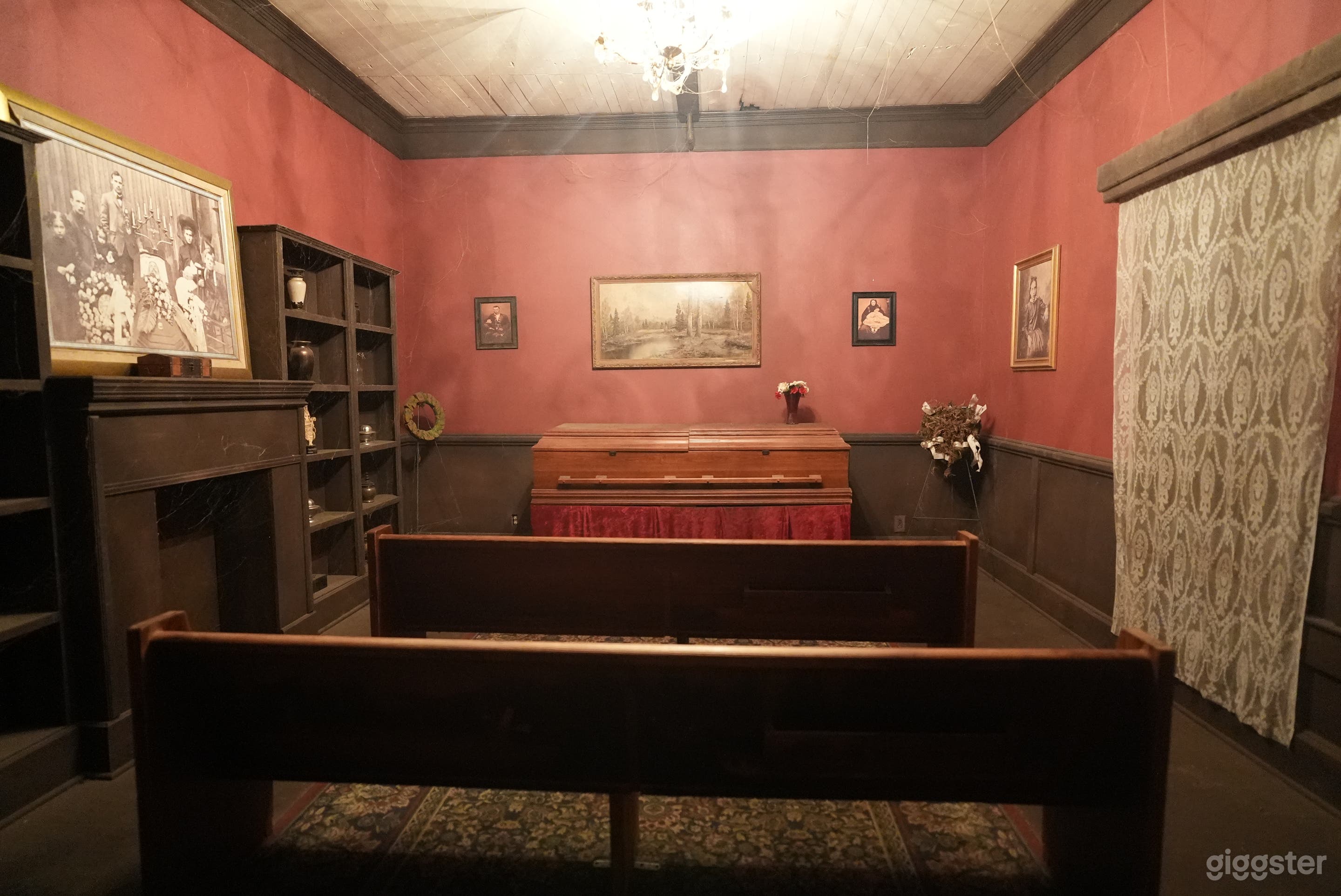 Spooky Funeral Room | Rent this location on Giggster