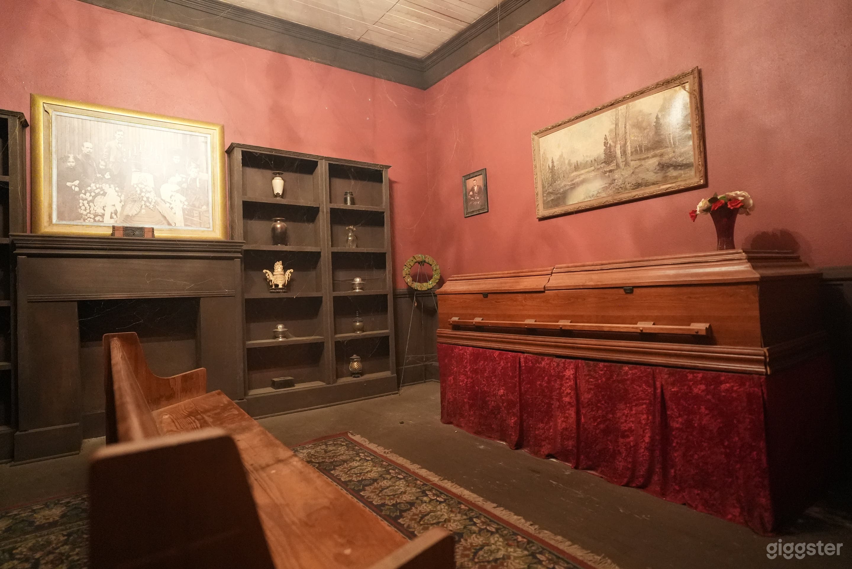 Spooky Funeral Room | Rent this location on Giggster